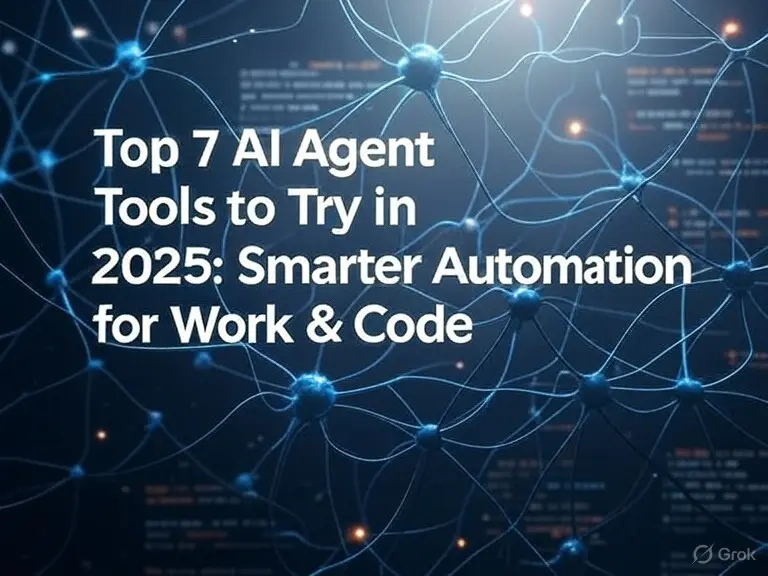 Top 7 AI Agent Tools 2025: Automate Workflows & Code Smarter